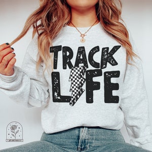 Track Shirts Track Sweatshirt Racing Shirt Race Day Crewnecks Hoodies ...