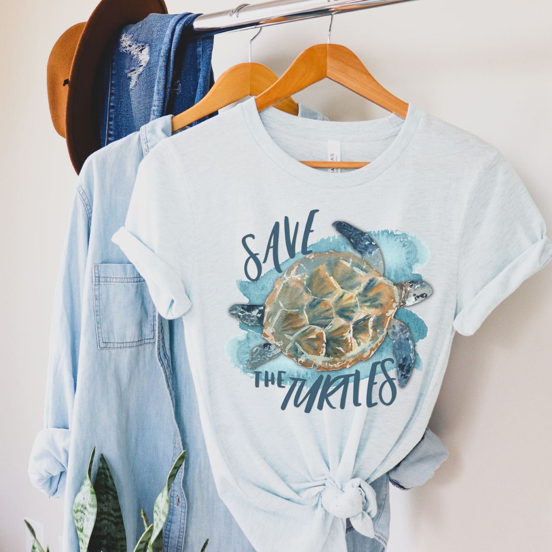 Turtle Shirt Earth Day Shirts Save the Turtles Recycle Save a Turtle ...