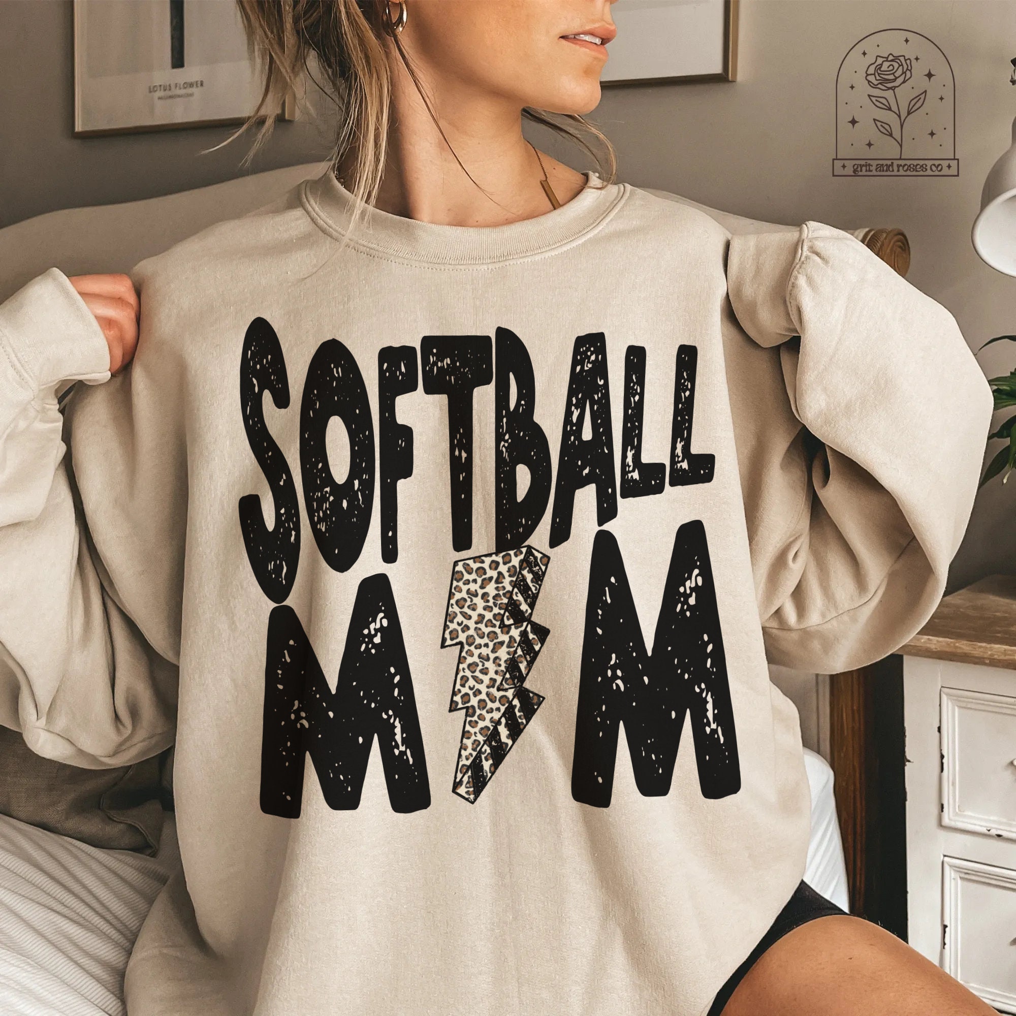 Softball Mom Sweatshirt Softball Sweatshirt Baseball Shirt Game Day ...