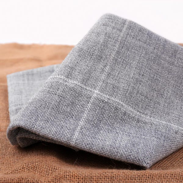 Gray Grid Fabric - Etsy