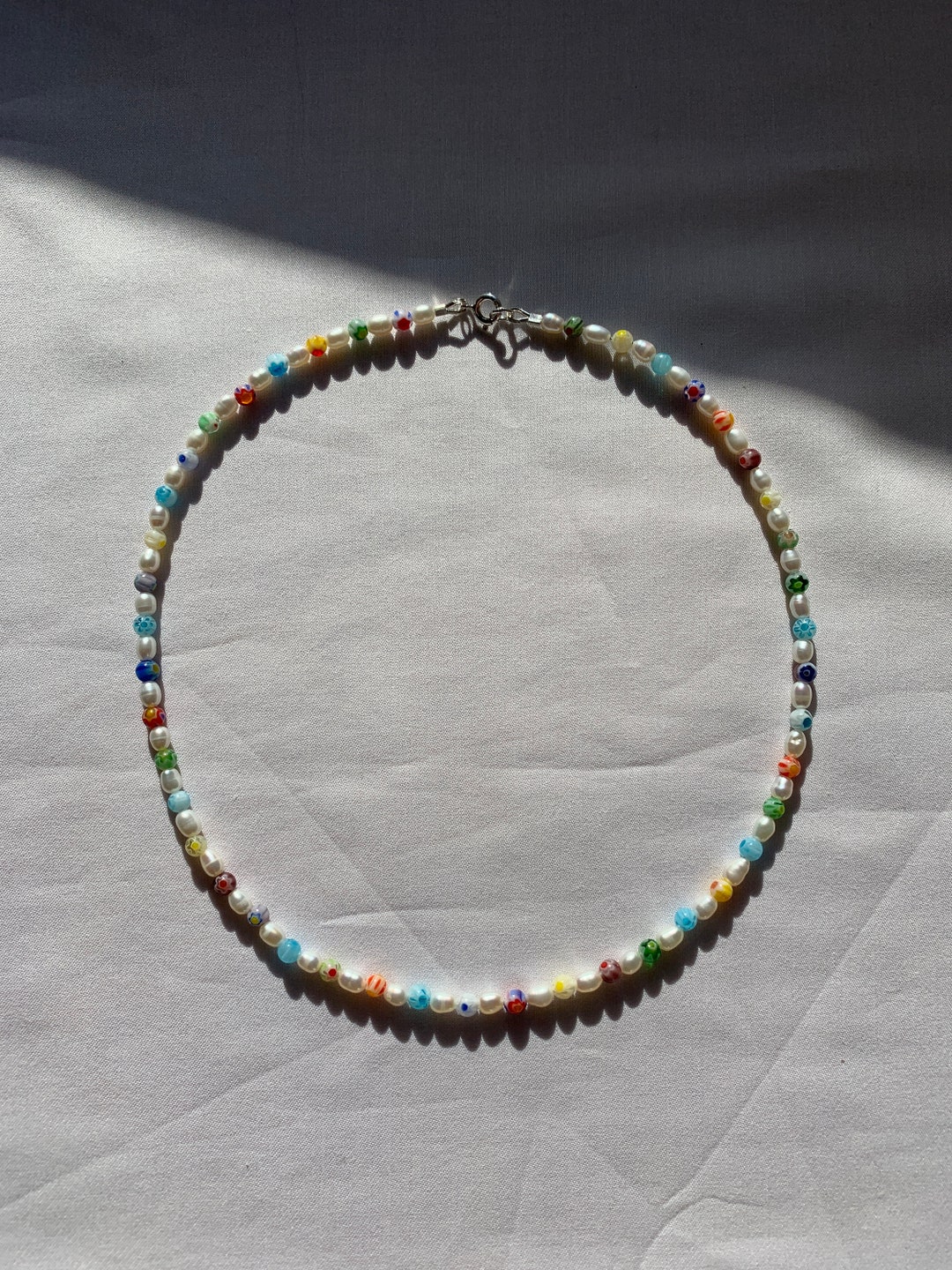 CLOVER Pearl Necklace / Pearl Necklace With Freshwater Pearls ...