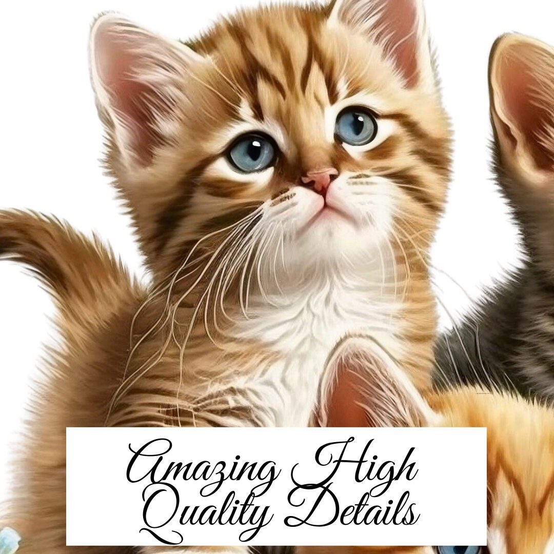 Watercolor Kitten Clipart: Cute and Adorable Cat Clip Art for ...