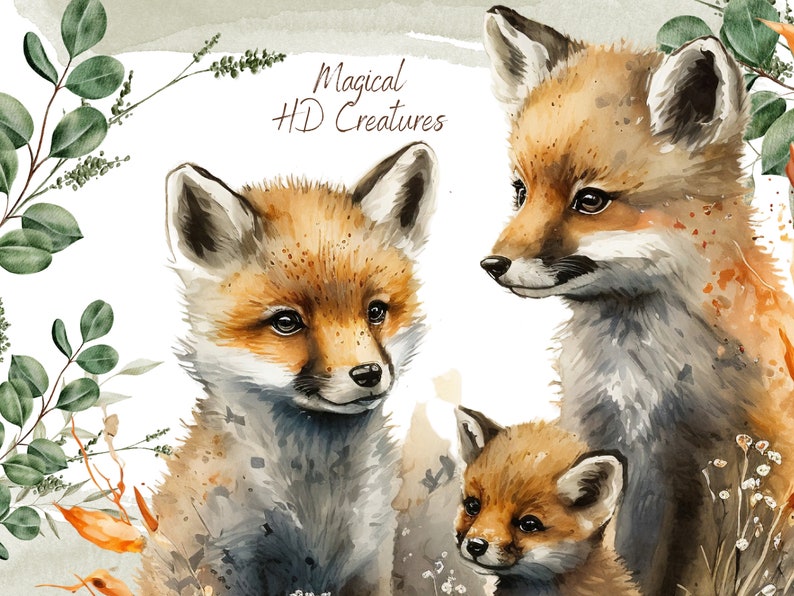 Forest Friends Png 10 Clipart Bundle Digital Download - Etsy