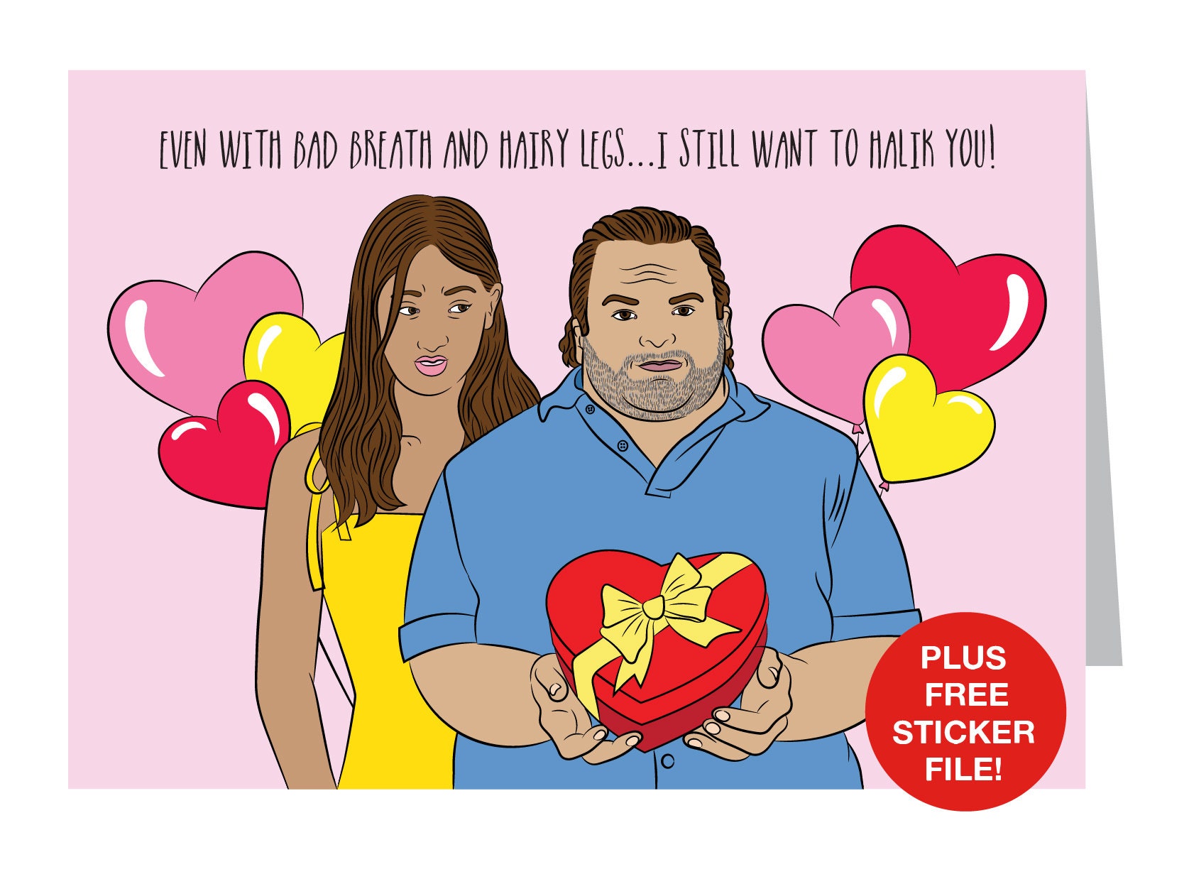 Big Ed & Rose Card 90 Day Fiance 90 Day Fiance Engagement | Etsy