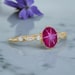 Vintage Star Ruby Engagement Ring, 14K Yellow Gold Diamond Jewelry ...
