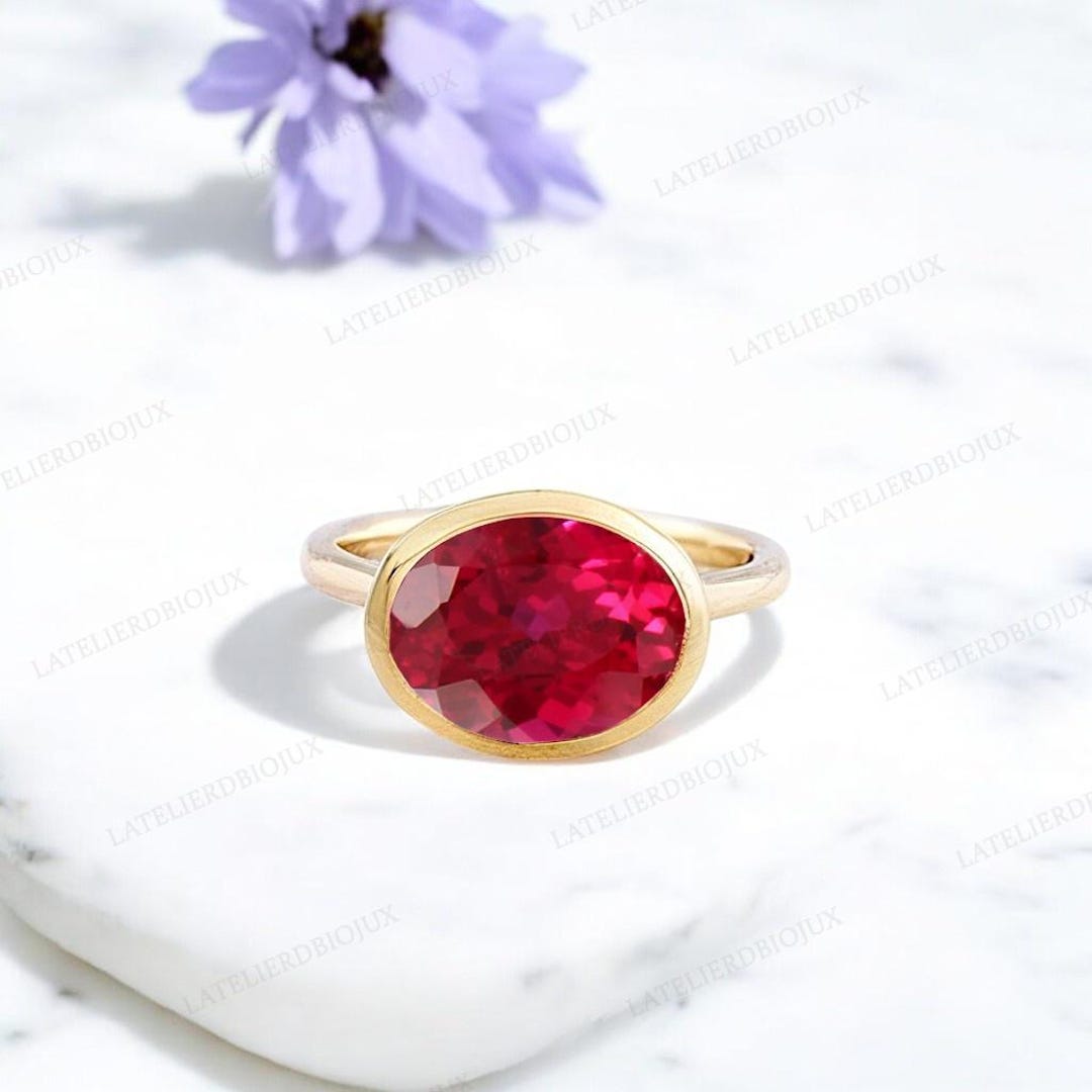 AAA Flawless Blood Red Mozambique Ruby Ring Solitaire Gemstone Bridal ...