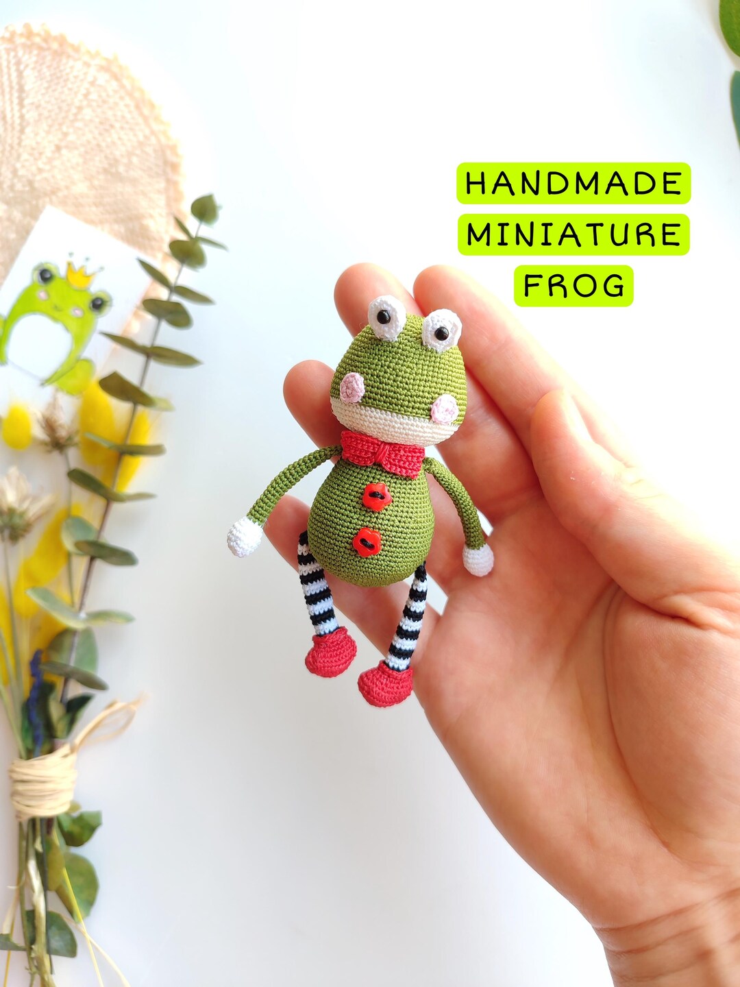 Crochet Frog Tiny Amigurumi, Mini Crochet - Etsy