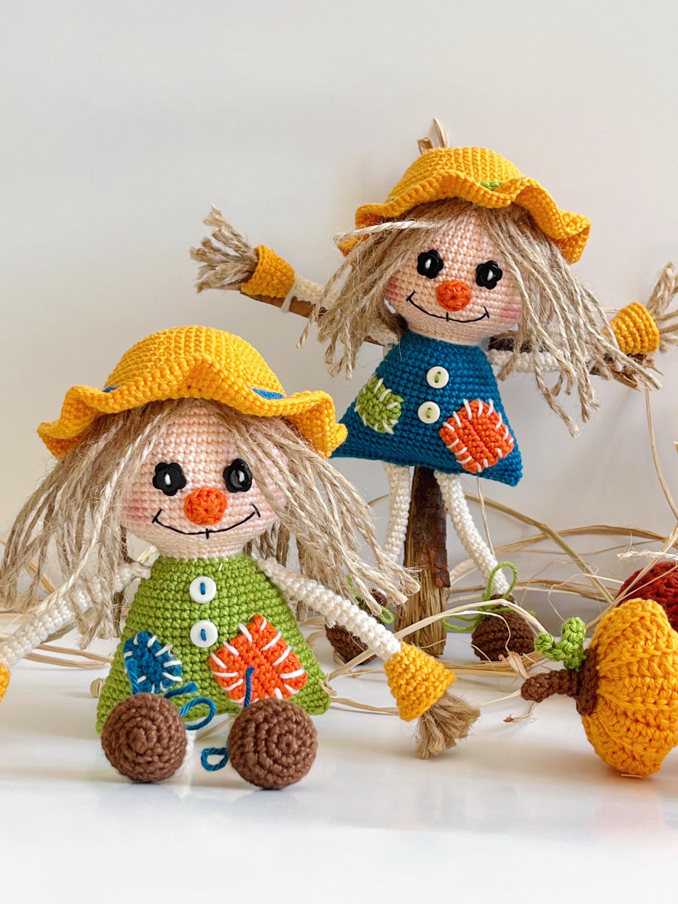 HALLOWEEN Scarecrow CROCHET PATTERN | Amigurumi Pattern - Etsy