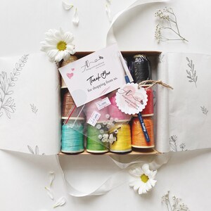 Silk Thread Box, Colorful Thread, Safety Eyes and Crochet Hook - Etsy