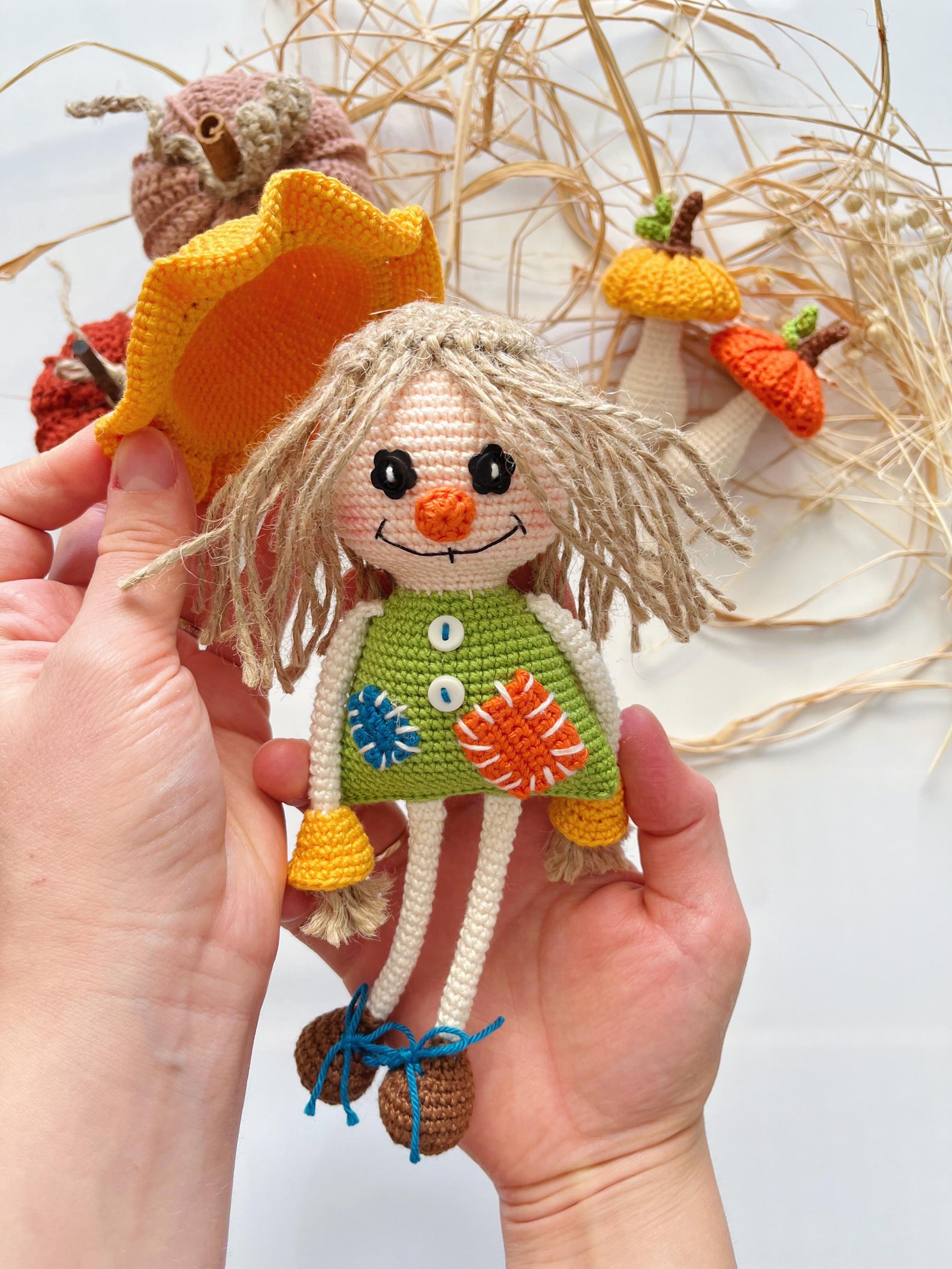 HALLOWEEN Scarecrow CROCHET PATTERN | Amigurumi Pattern - Etsy