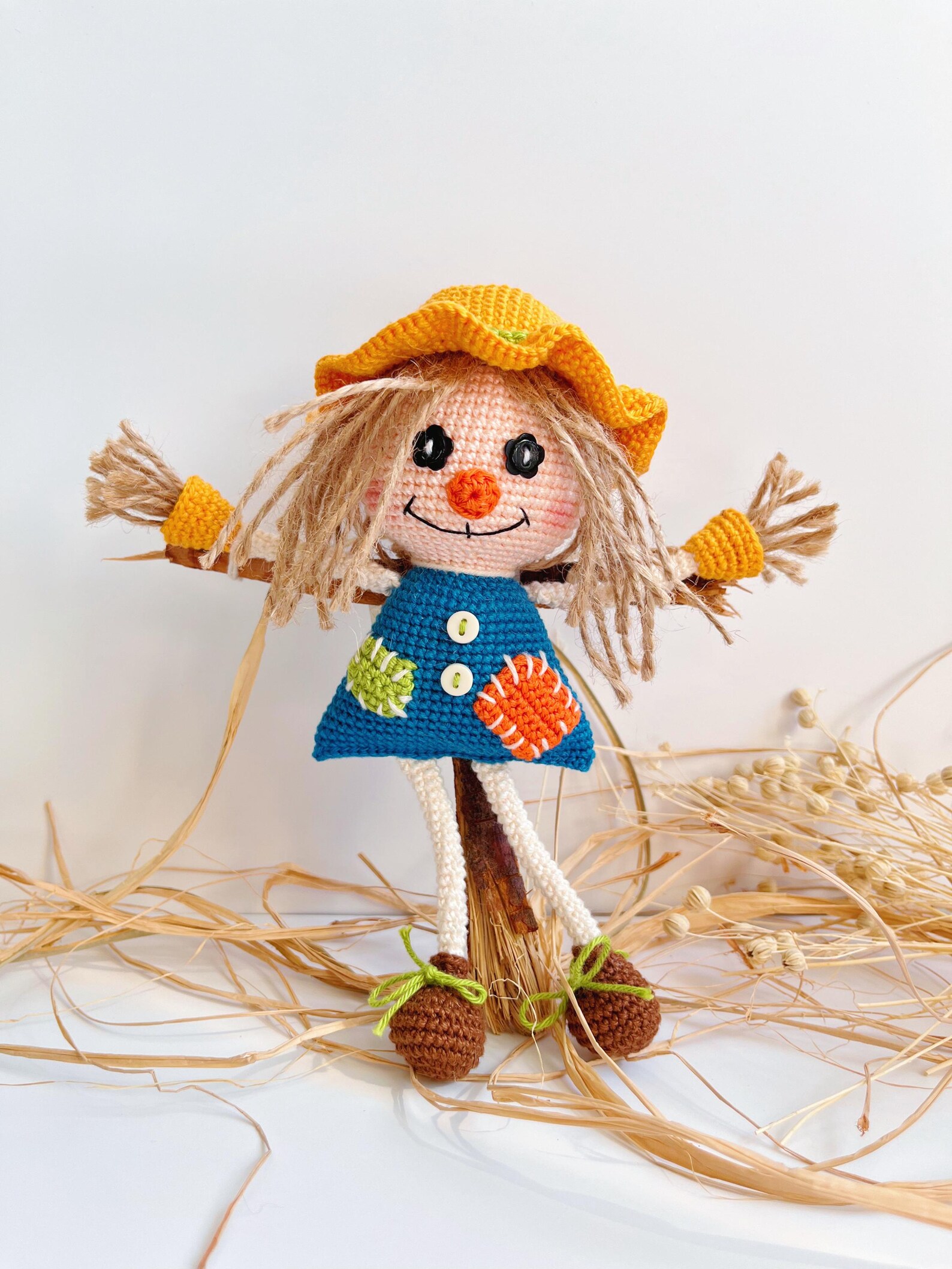 HALLOWEEN Scarecrow CROCHET PATTERN | Amigurumi Pattern - Etsy