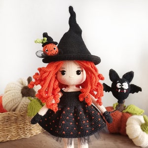 Witch Doll Pattern Elina, Halloween Crochet - Etsy