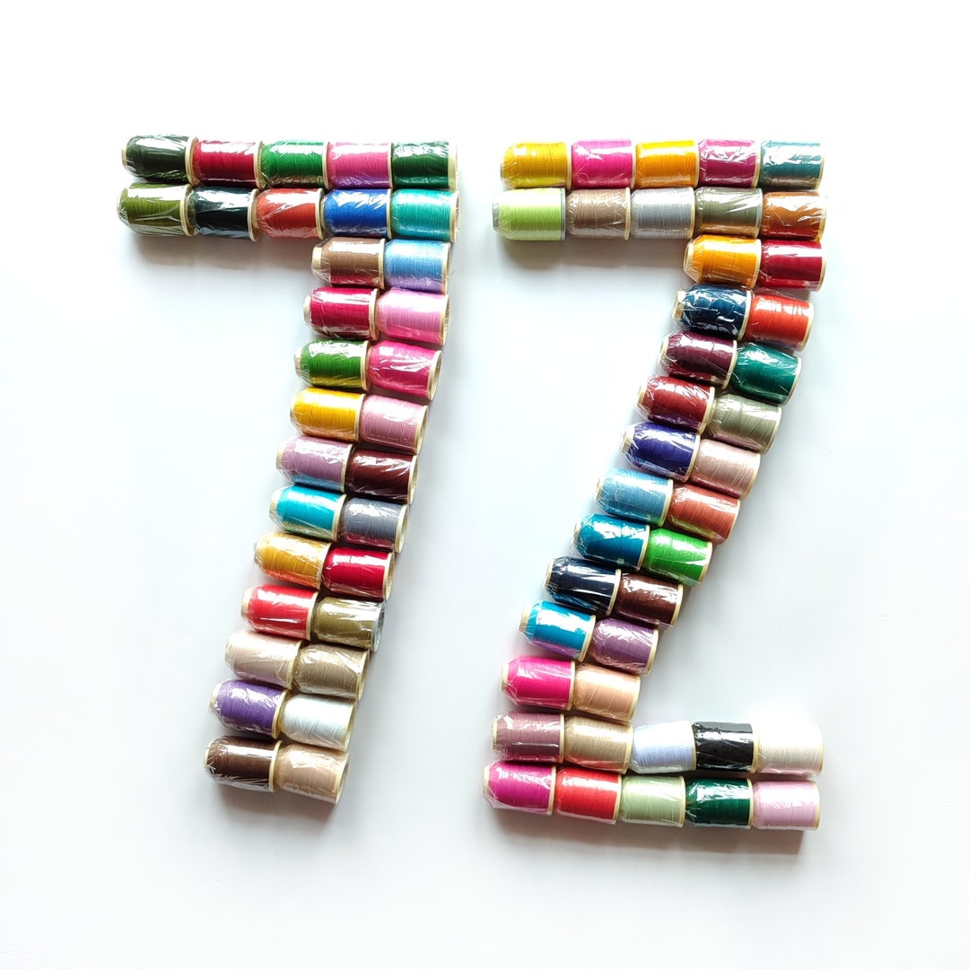 Silk Thread Box for Miniature Doll, 72 Pieces of Colorful Thread - Etsy