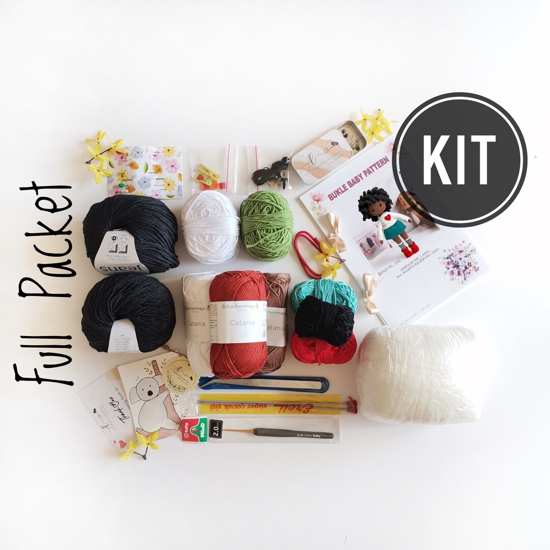 Crochet Starter Kit Black Afro Doll Bukle - Etsy