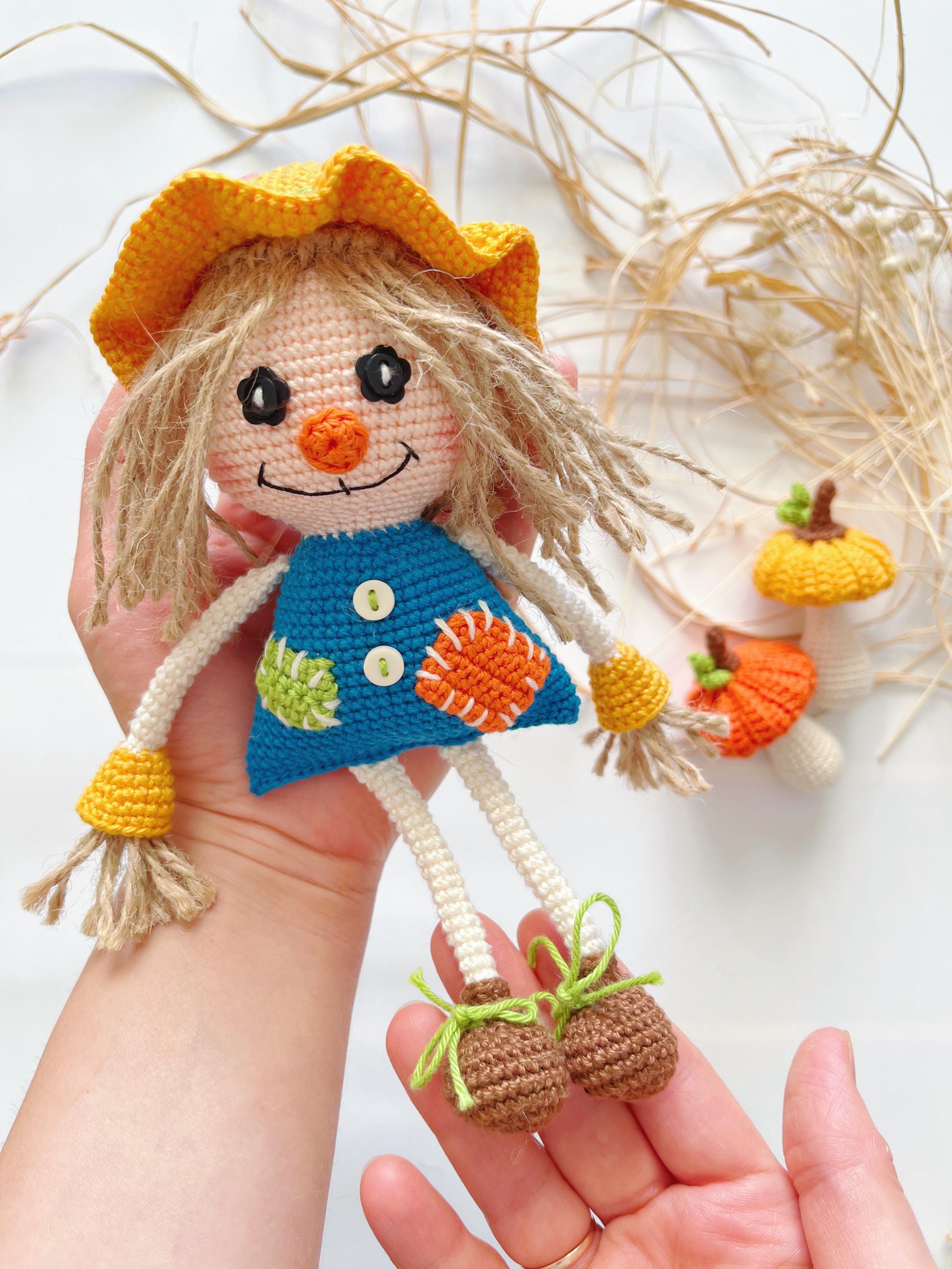 HALLOWEEN Scarecrow CROCHET PATTERN | Amigurumi Pattern - Etsy