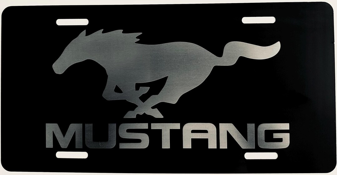 Ford Mustang Vanity Plate - Etsy