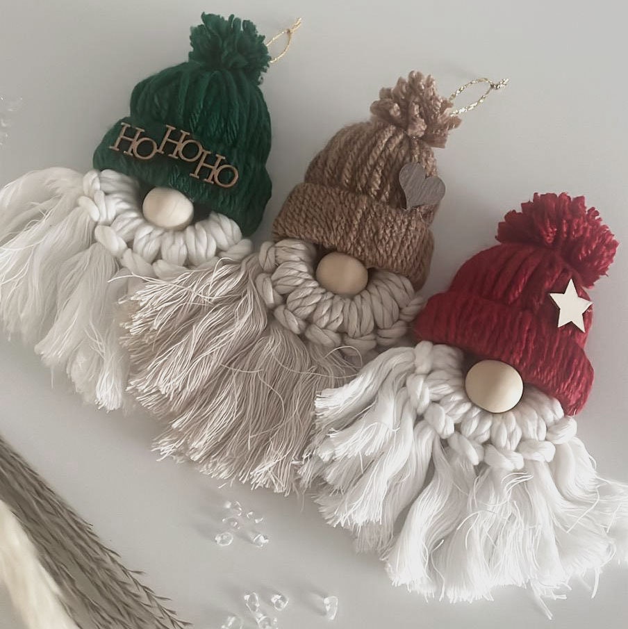 Christmas Macrame Gonk Christmas - Etsy