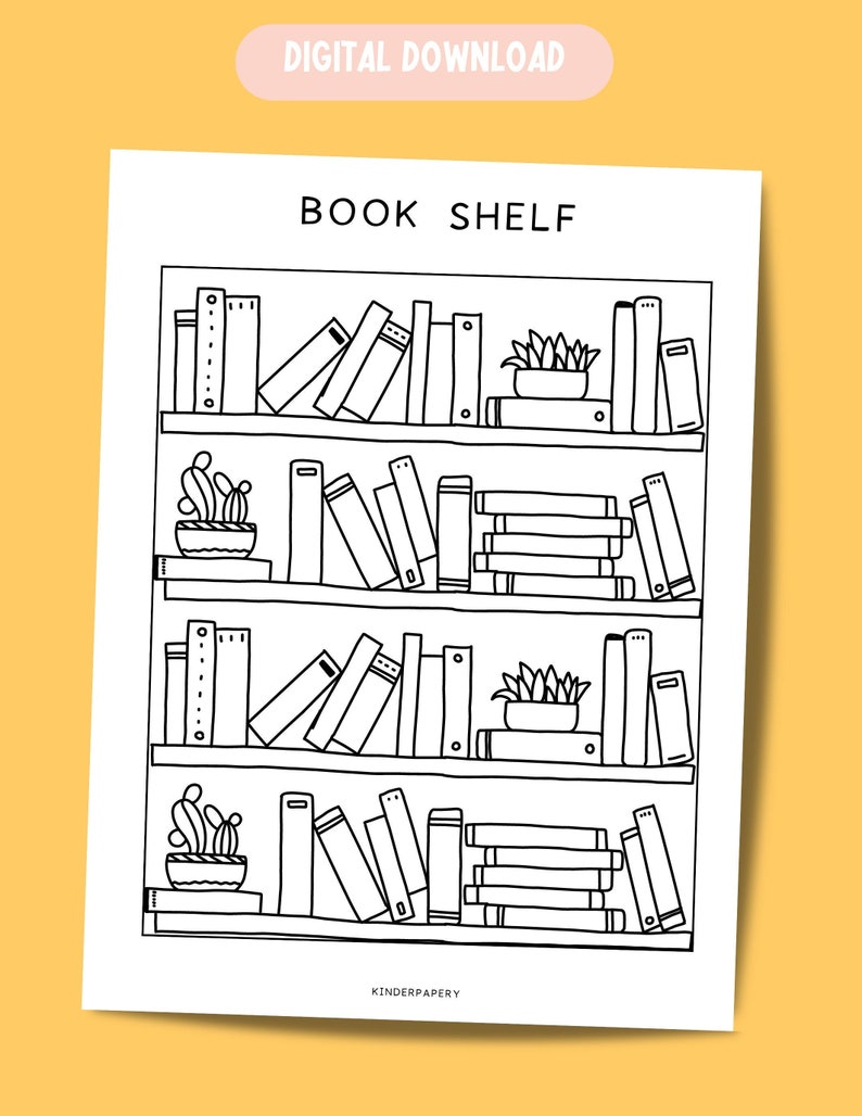 Printable Bookshelf Reading Log | Reading and Book Tracker | Reading ...