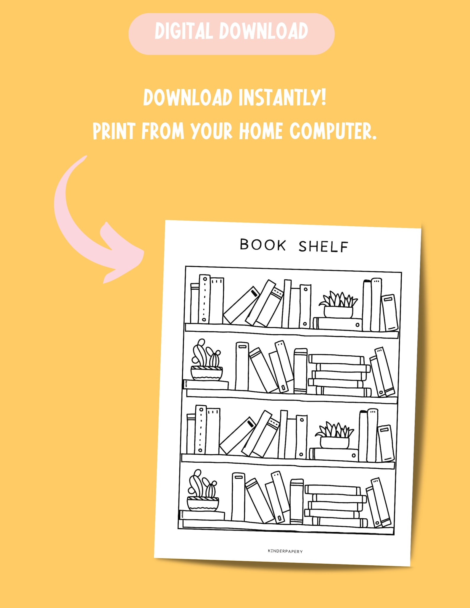Printable Bookshelf Reading Log | Reading and Book Tracker | Reading ...