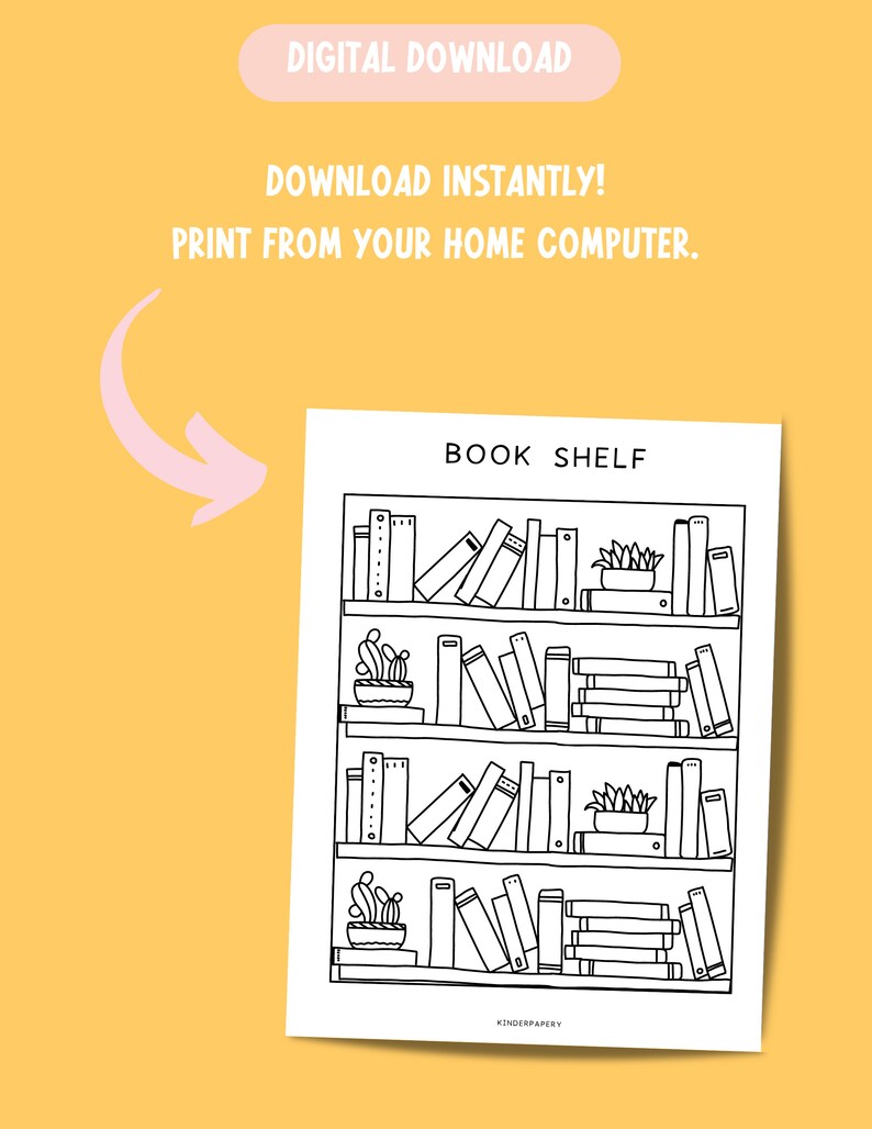 Printable Bookshelf Reading Log | Reading and Book Tracker | Reading ...