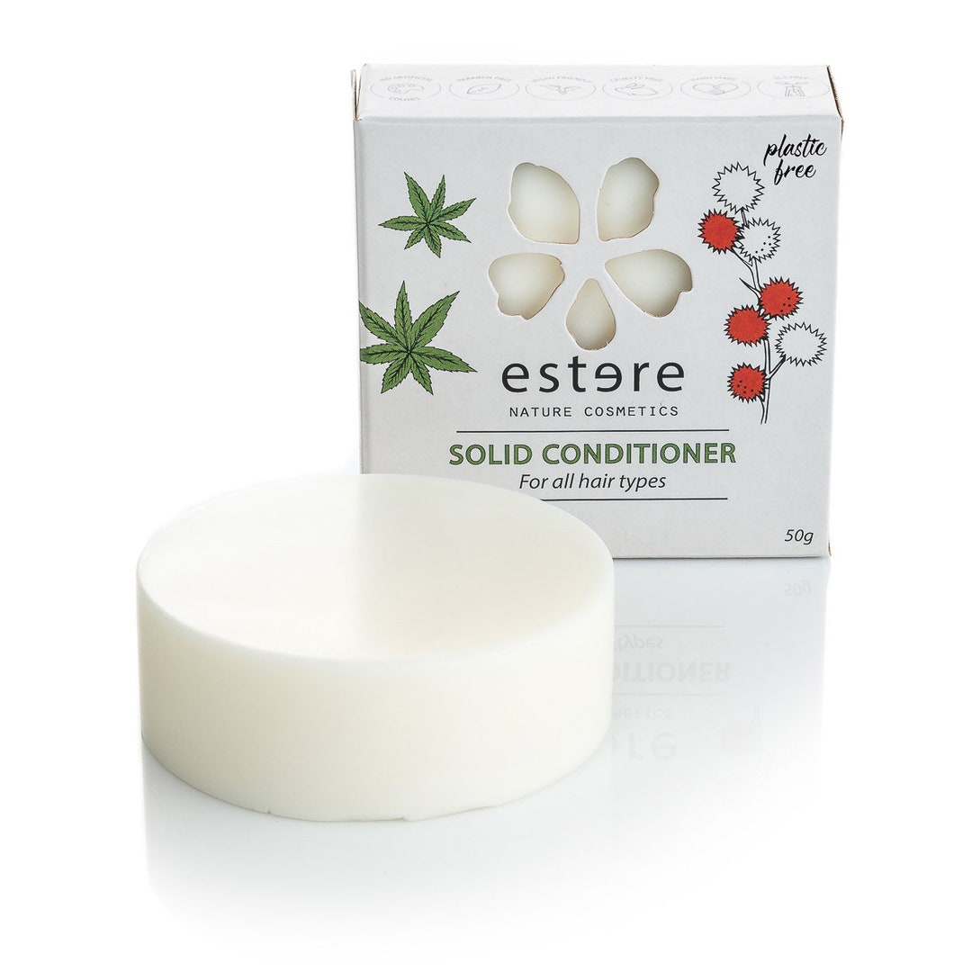 Solid Conditioner Peppermint, 50gr Bar, for All Hair Types - Etsy