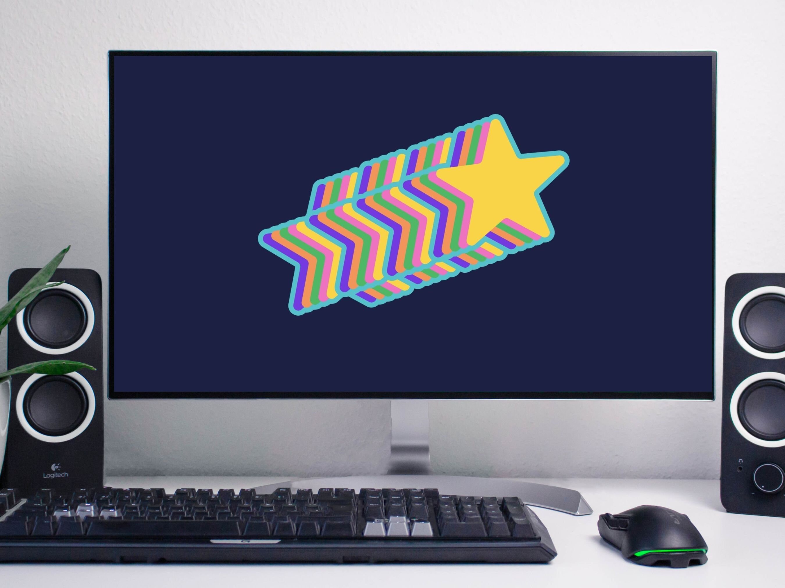 Star Woosh - Desktop Wallpaper / Computer Background || Colourful ...