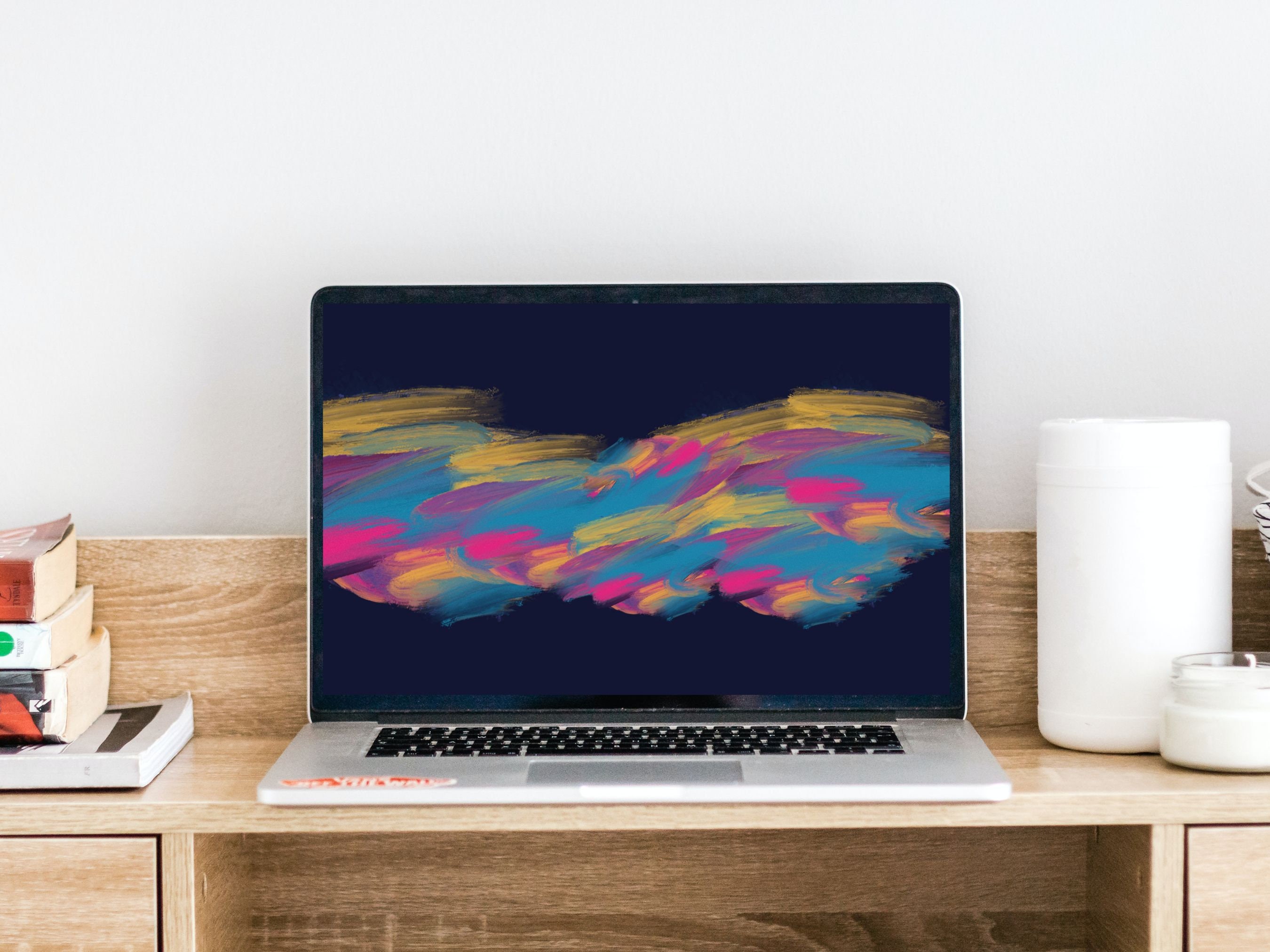 Abstract Paint - Desktop Wallpaper / Computer Background || Colourful ...