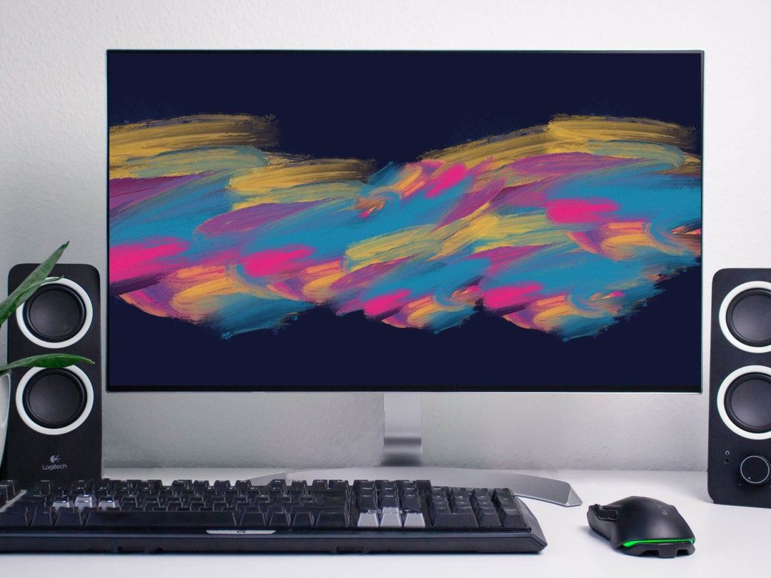 Abstract Paint - Desktop Wallpaper / Computer Background || Colourful ...