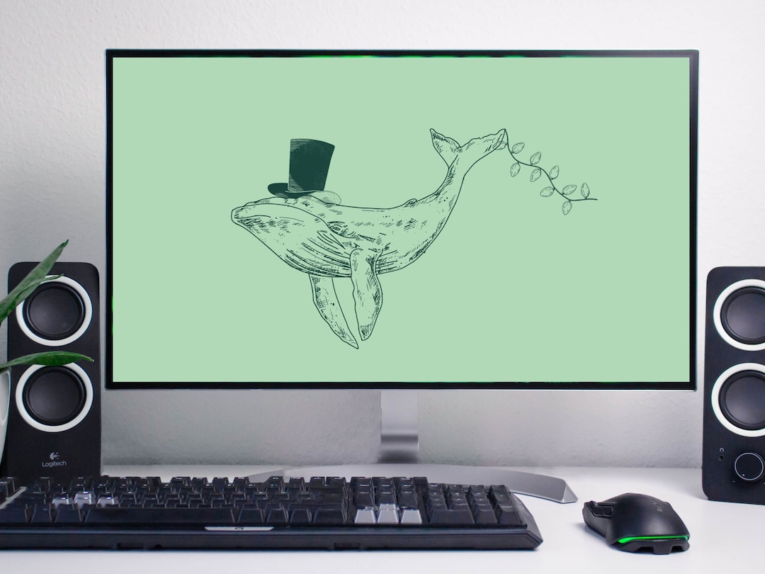 A Whale of a Time - Desktop Wallpaper / Computer Background ...