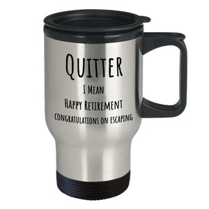 Quitter Retirement Gift Funny Retirement Gift for Men - Etsy