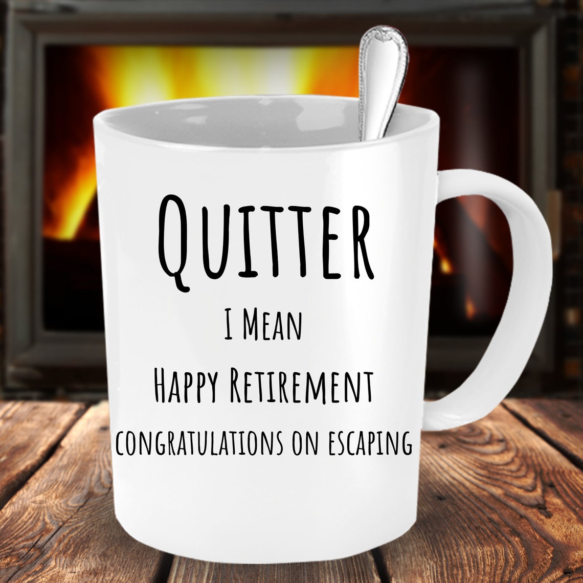 Quitter - Retirement Gift, Funny Retirement Gift for Men, Retirement ...