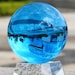 Crystal Ball, Blue Crystal Ball Glass Gaze Crystal Ball Divination ...