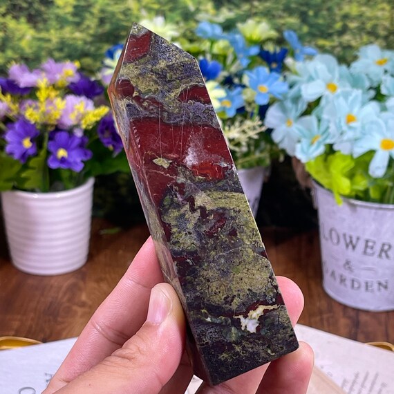 Natural Dragon Blood Tower Rare Dragon Blood Stone - Etsy
