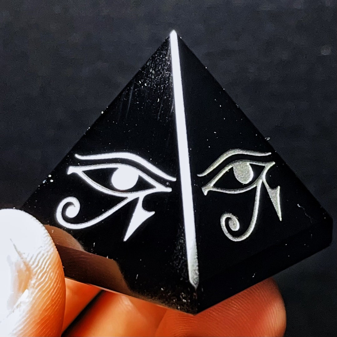 Natural Obsidian Pyramid Quartz Crystal ,crystal Heal,,crystal ...