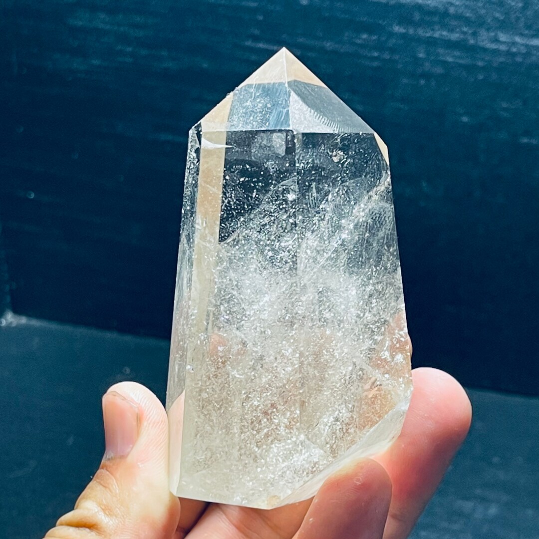 Natural Clear Quartz Tower Quartz Tower White Crystal Pillar Clear ...