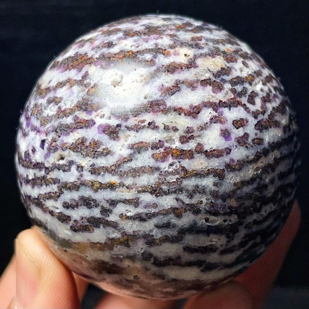 Natural Zebra Stone Sphere: Reiki Chakra Healing Crystal Ball L7430 - Etsy