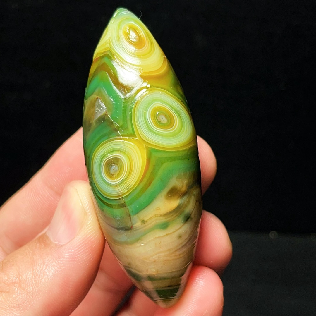 Natural Gobi Agate Stone: Rare Eyes Agate, Madagascar Healing Crystal ...
