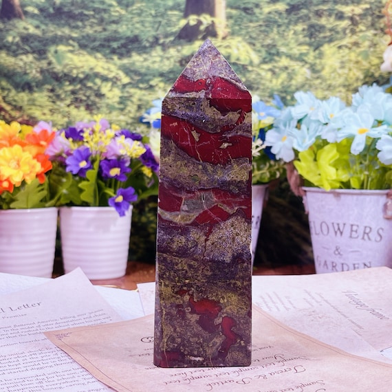 Natural Dragon Blood Tower Rare Dragon Blood Stone - Etsy