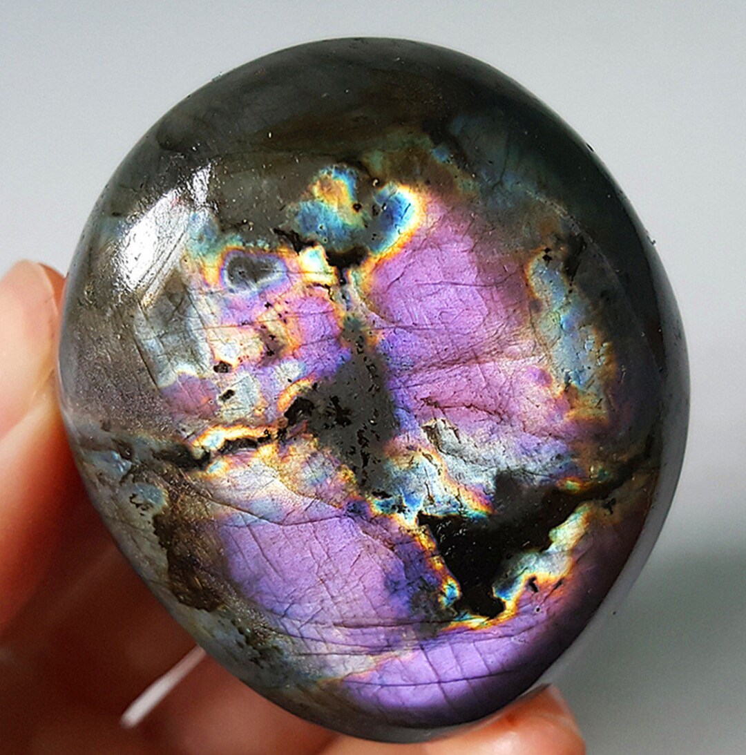 Labradorite Palm Stone Elongated Stone /pietersite/green - Etsy