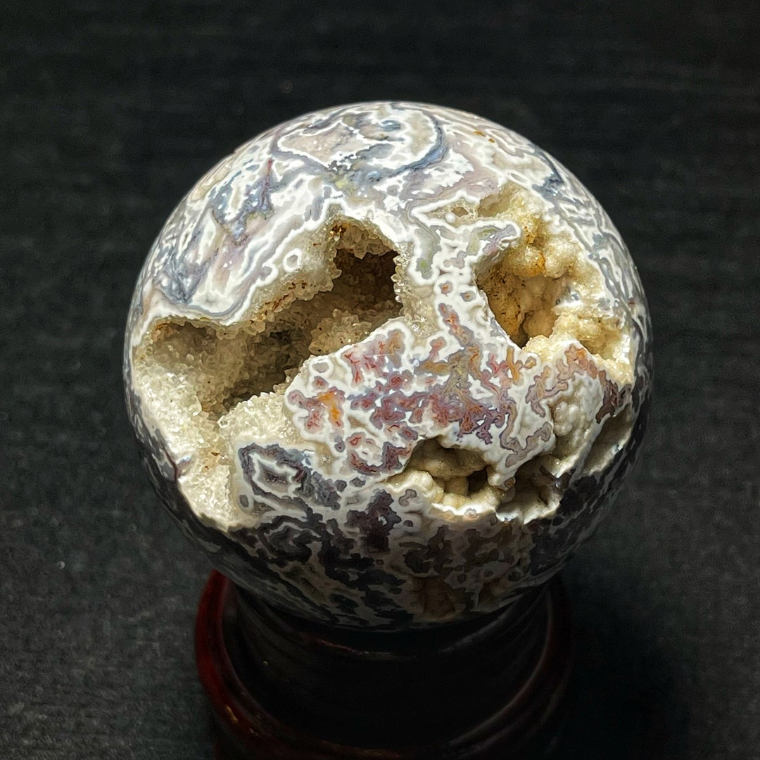 Natural Ocean Jasper Ball Aquatic Agate Ball / Aquatic AGATE / Crystal ...