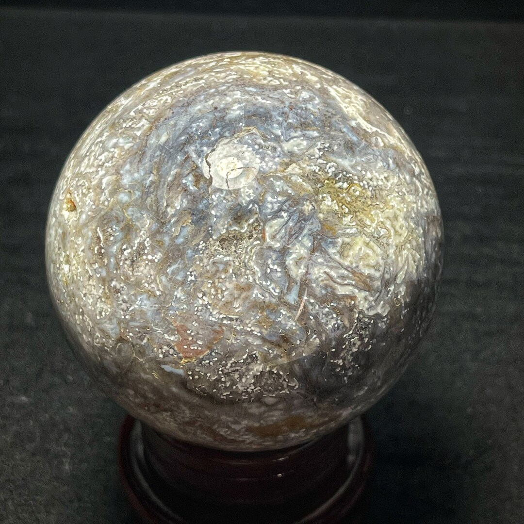 Natural Ocean Jasper Ball / Fruit Jsaper/green Jasper/ Red - Etsy