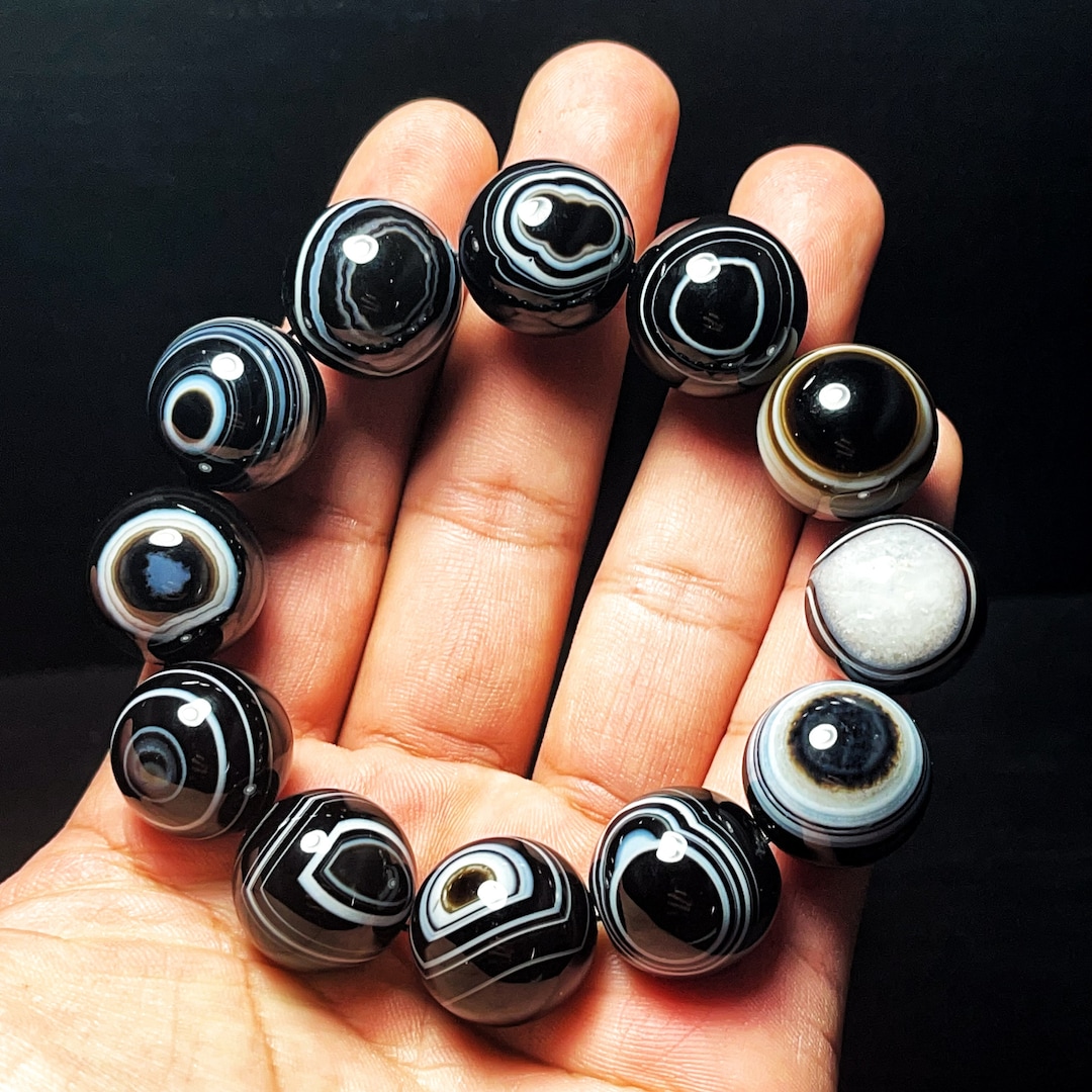 AAAAA Natural Beautiful Gobi Agate Eyes Agate Bracelet /stone Healing ...