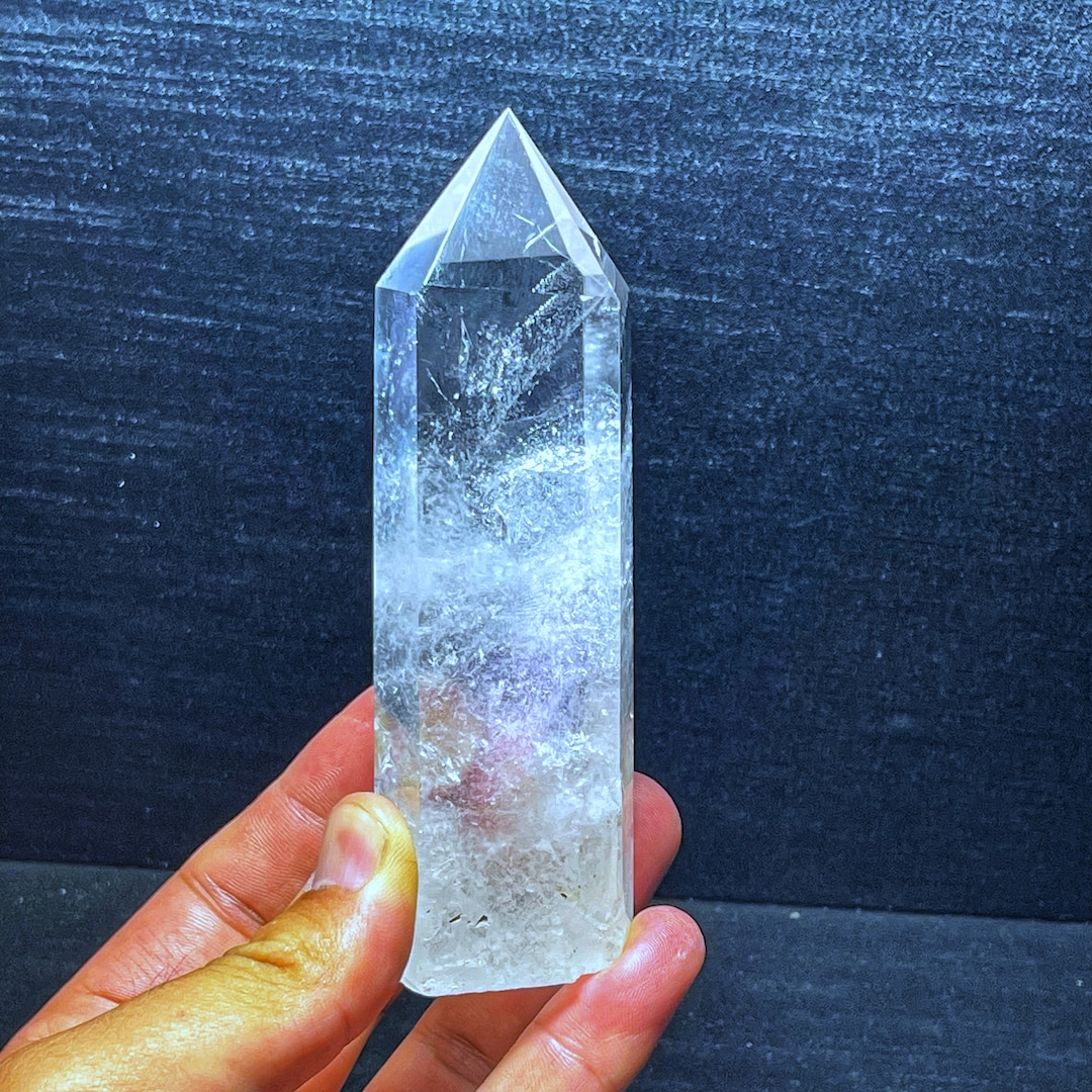 Natural Clear Quartz Tower Quartz Tower White Crystal Pillar Clear ...