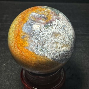 Natural Ocean Jasper Ball / Fruit Jsaper/green Jasper/ Red Jasper ...