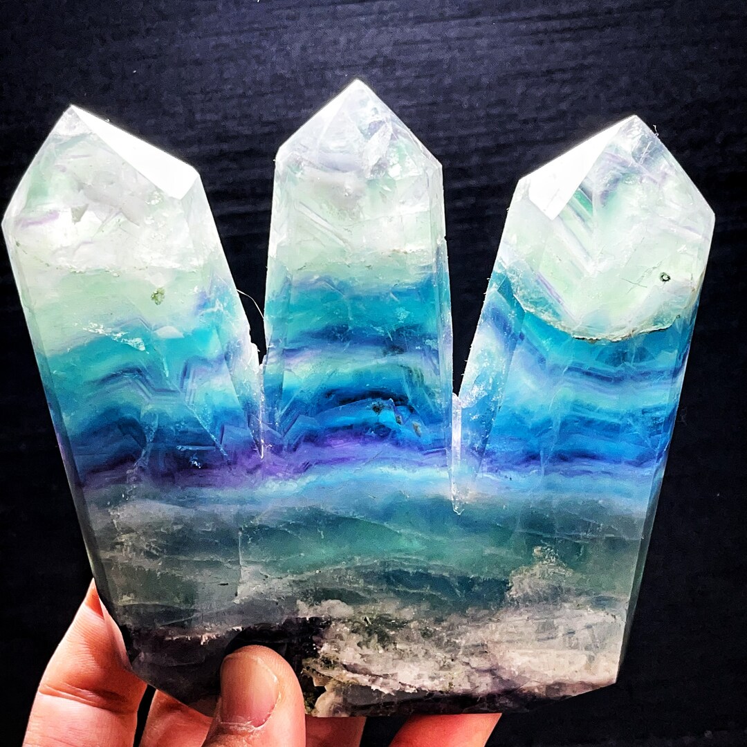 Rainbow Fluorite Tower Natural Fluorite Colored Fluorite Pillar ...