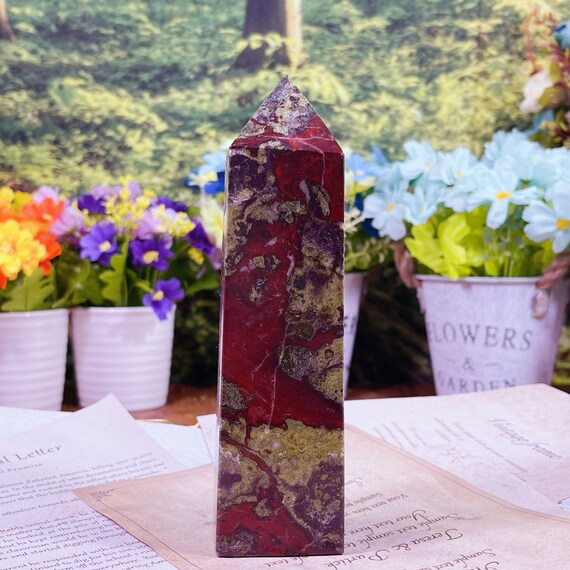 Natural Dragon Blood Tower Rare Dragon Blood Stone - Etsy