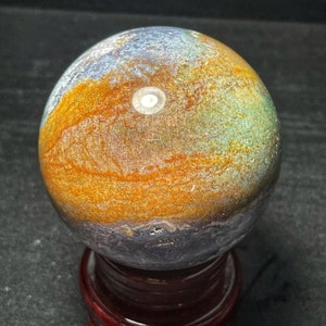 Natural Ocean Jasper Ball / Fruit Jsaper/green Jasper/ Red Jasper ...