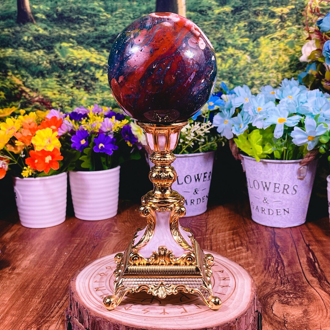 Ocean Jasper Ball / Fruit Jsaper/green Jasper/ Red Jasper - Etsy