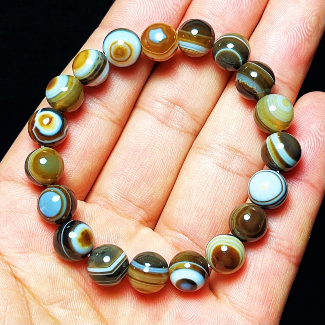AAAAA Natural Beautiful Gobi Agate Eyes Agate Bracelet /stone Healing ...