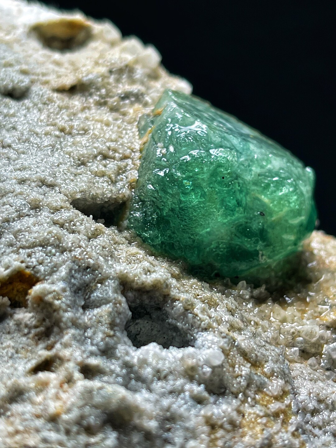 Chinese Green Firefly Stone With a Little Red in the White Rock and ...